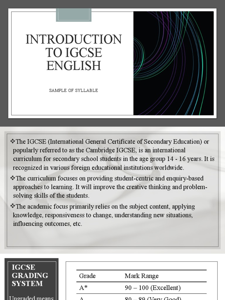 Introduction To Igcse English | PDF | Language Arts & Discipline ...