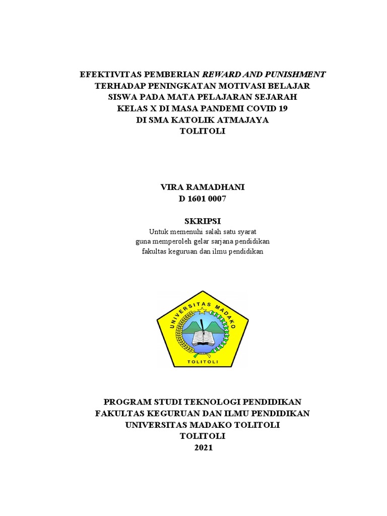 Skripsi Vira Ramadhani D 16010007 | PDF