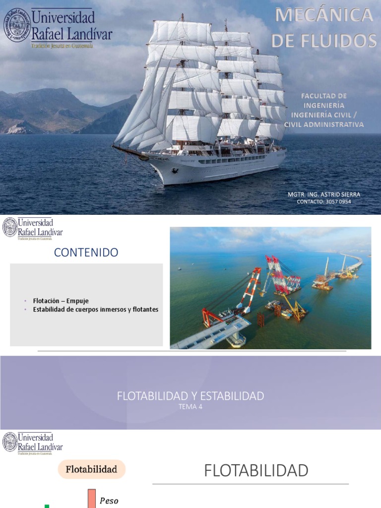Flotabilidad y Estabilidad en Ingeniería | PDF | Flotabilidad | Mecánica