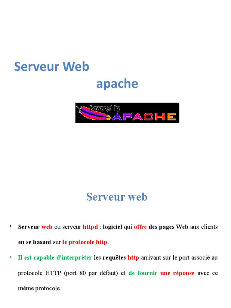 Partie8-Serveur Web Apache | PDF | Apache HTTP Server | Internet