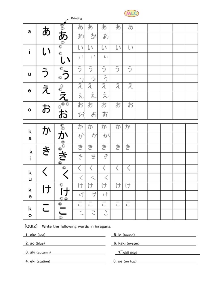 Hiragana Katakana Activity Mosqueda | PDF