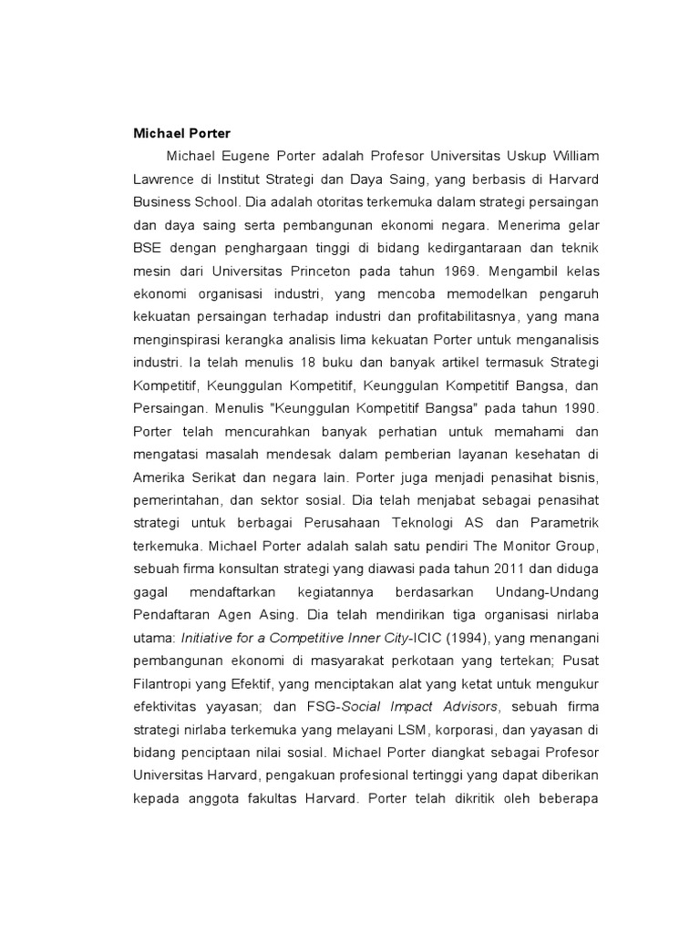 Michael Porter | PDF