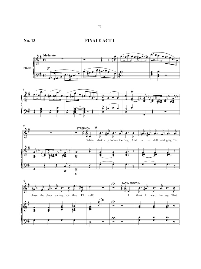 Iolanthe Act 1 Finale | PDF