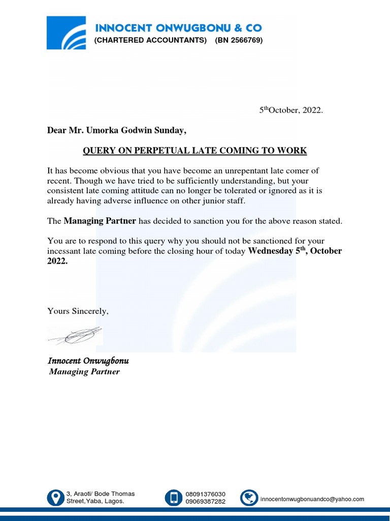 Query To Godwin | PDF