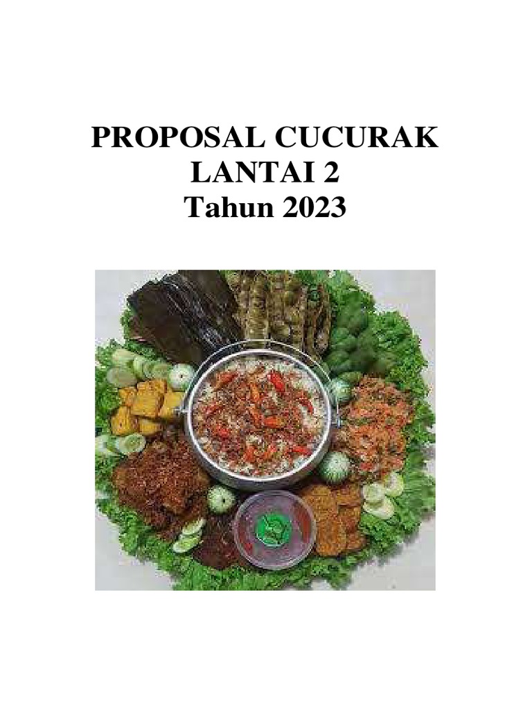 Proposal Cucurak Lantai 2 2023 | PDF | Memasak, Makanan, & Anggur ...