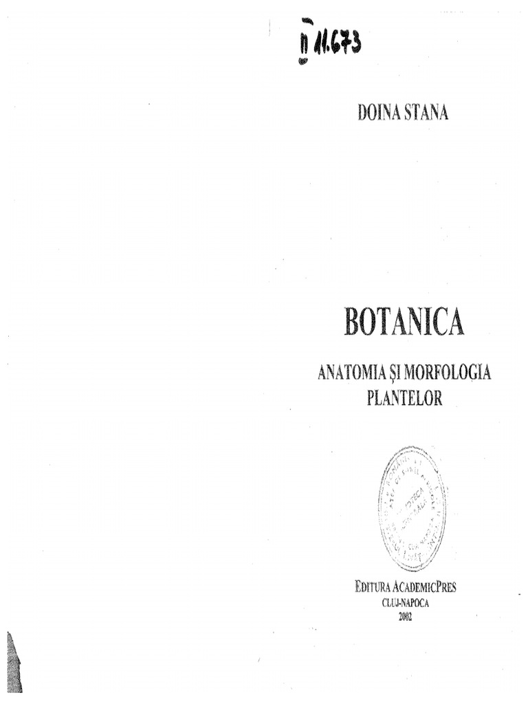 Curs-Botanica Morfologica-2002-R PDF | PDF