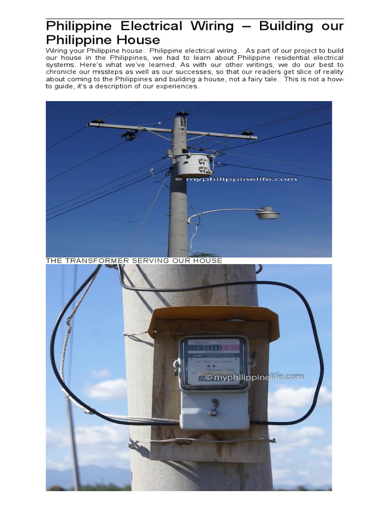Philippine Electrical Wiring PEC | PDF | Ac Power Plugs And Sockets | Alternating Current
