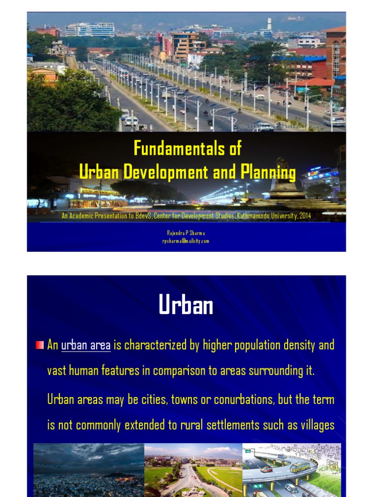 Fundamentals of Urban Planning and Devel PDF | PDF