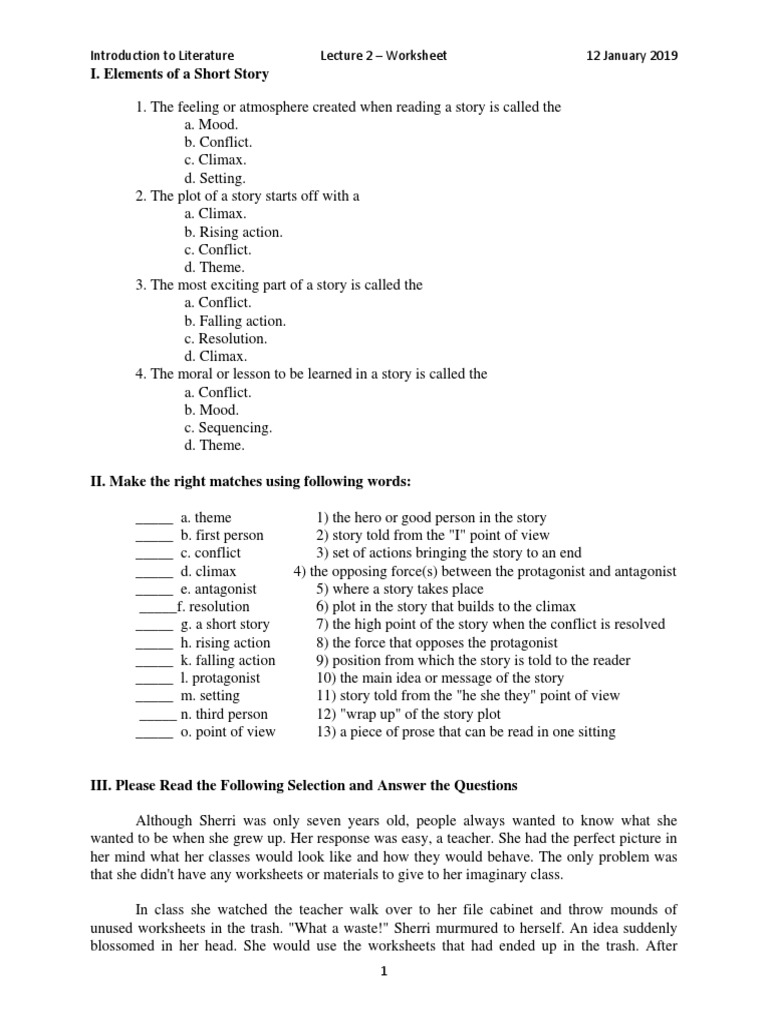 Lecture 2 - Practice Sheet | PDF | Plot (Narrative)
