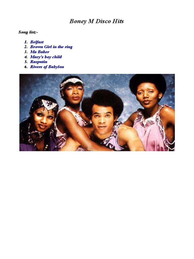 Boney M Disco Hits | PDF