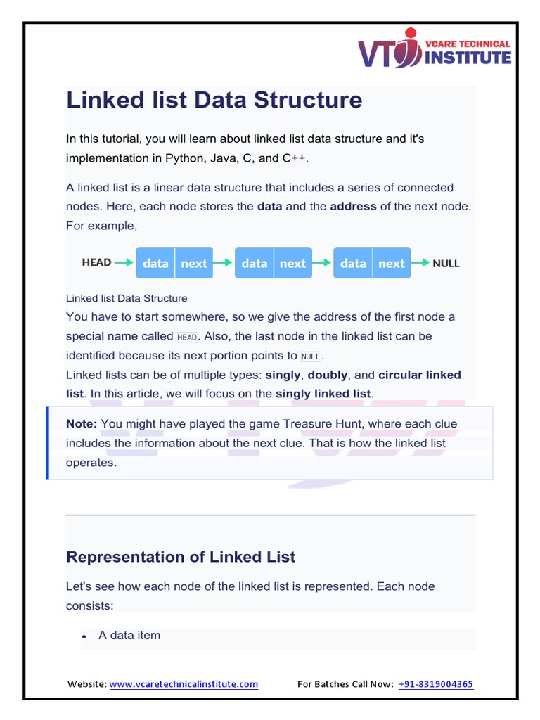 C Linked List Data Structure Pdf Pointer Computer Programming Software Development