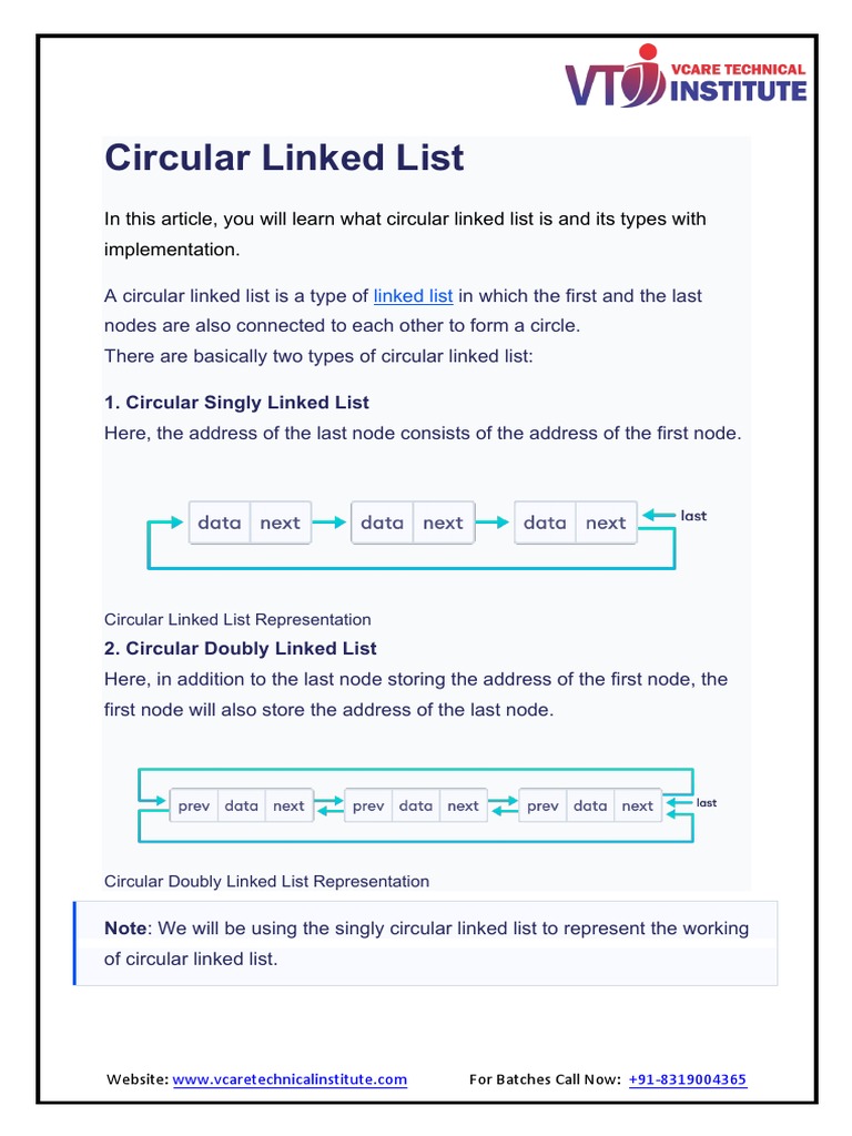 15.1 C++ Circular Linked List | PDF | Software Engineering | Computing