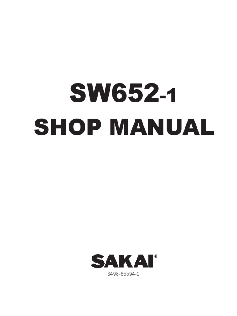 Shop Mamual Sakai 652-1 PDF | Download Free PDF | Safety | Engines