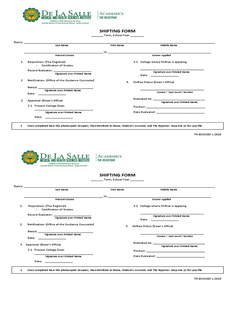 TR-ESOS007 s2020- Shifting Form.pdf | PDF