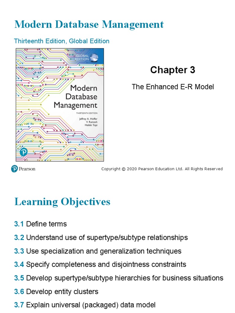Modern Database Management Slides - ch03 | Download Free PDF | Data Model | Computer Science