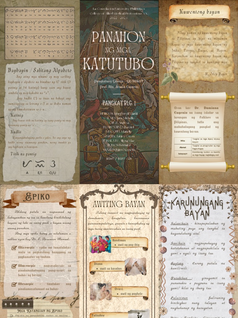 Panahon NG Mga Katutubo Brochure | PDF