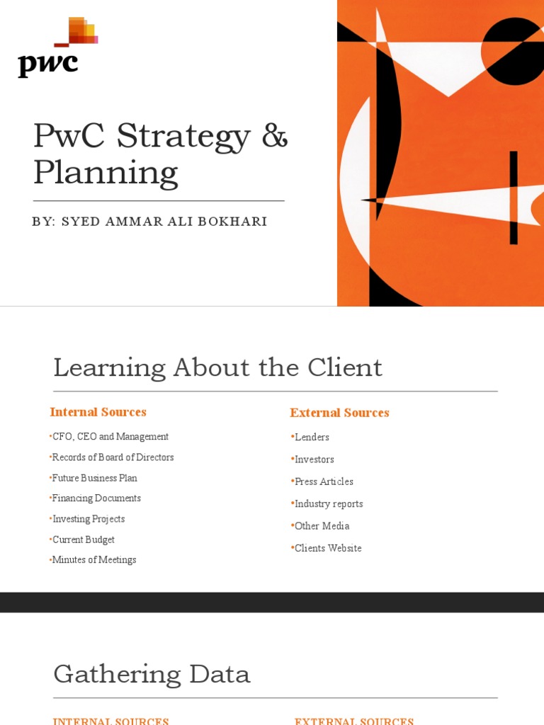 PwC Strategy & Planning Overview | PDF