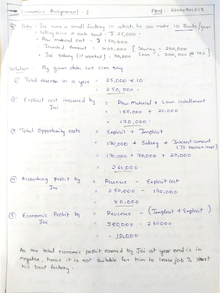 Eco Assignment 1 | PDF