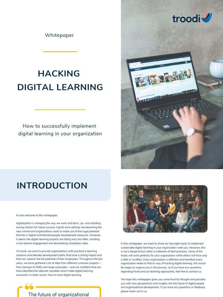 Whitepaper Hacking Digital Learning (EN) | PDF | Learning | Employment
