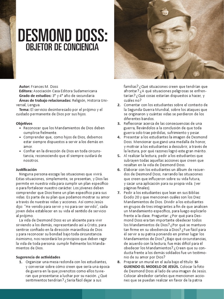 PL Desmond Doss | PDF | Felicidad | Amor