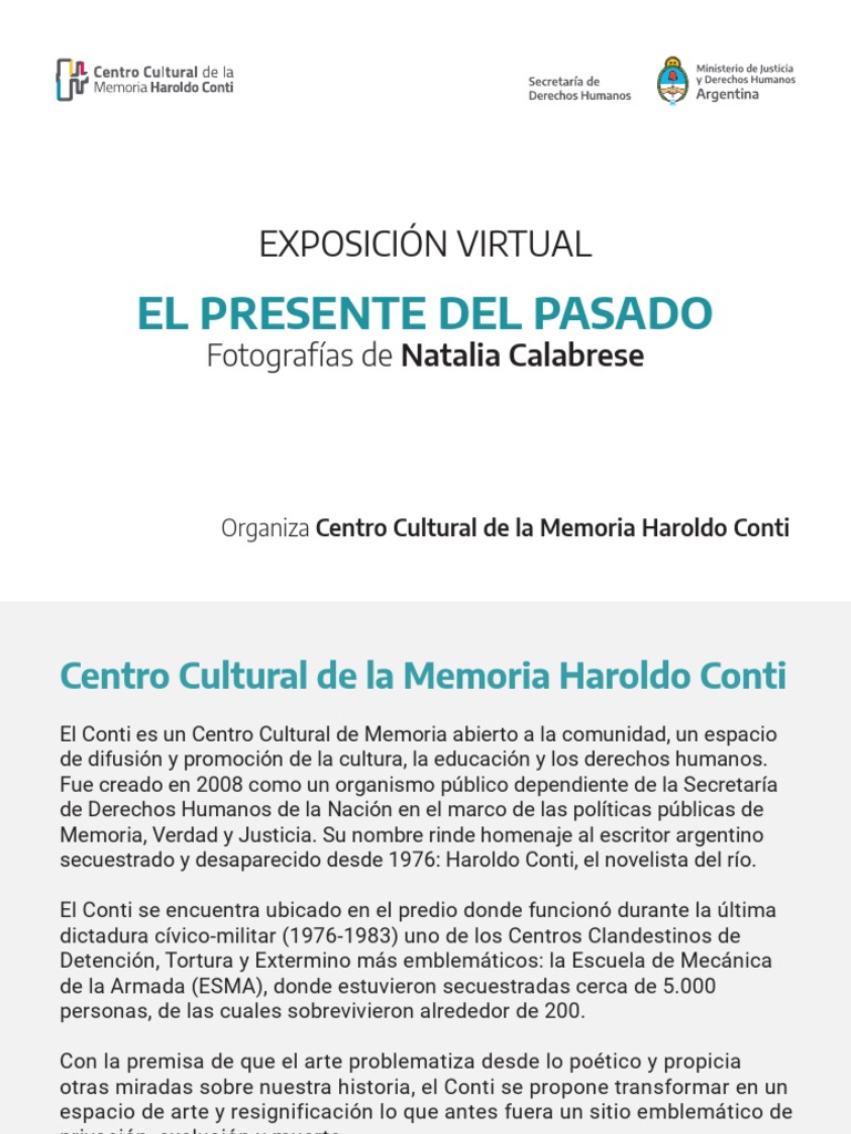 Expo Virtual El Presente Del Pasado PDF | PDF