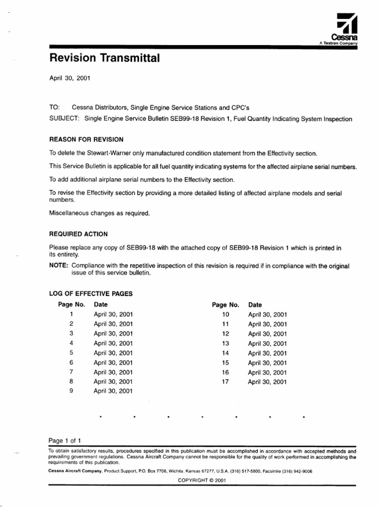 Seb 99-18R1 | PDF