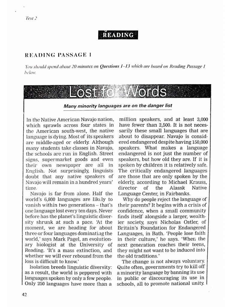 IELTS Reading 4-2 | PDF