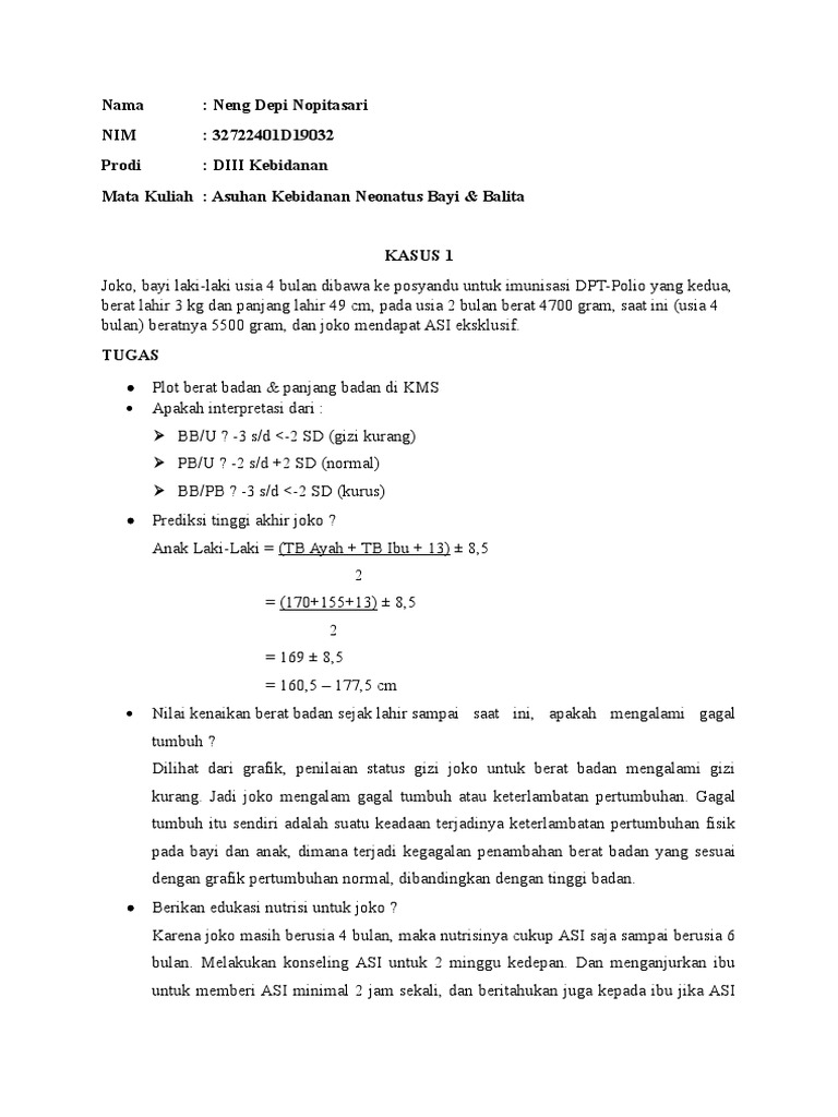 Askeb Neonatus - Neng Depi Nopitasari | PDF