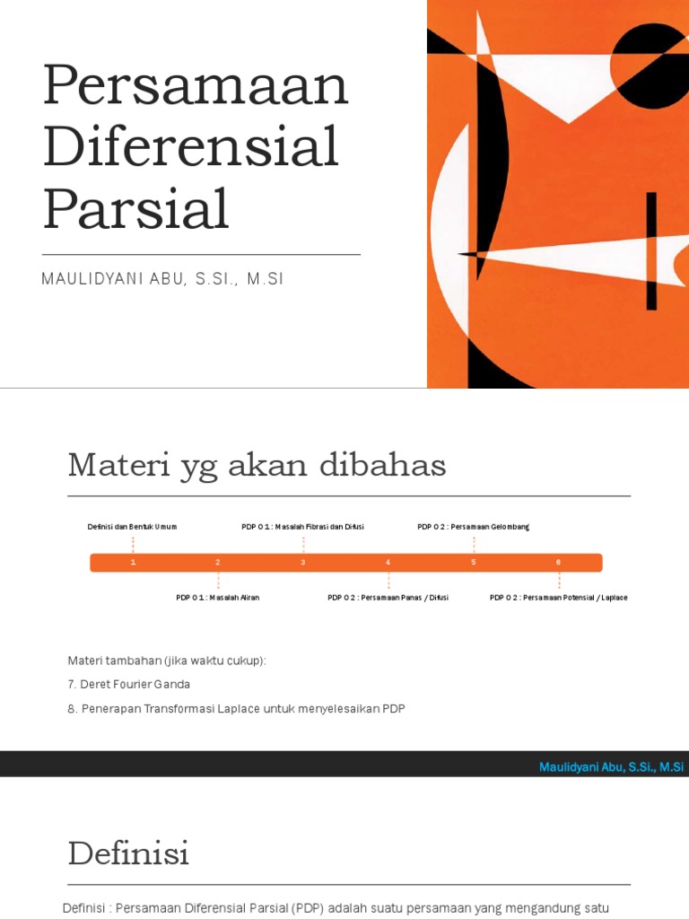 Persamaan Diferensial Parsial | PDF