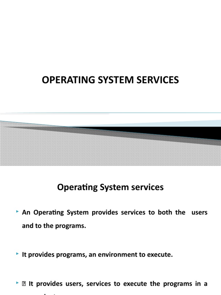OS Services | PDF | Operating System | Computer File