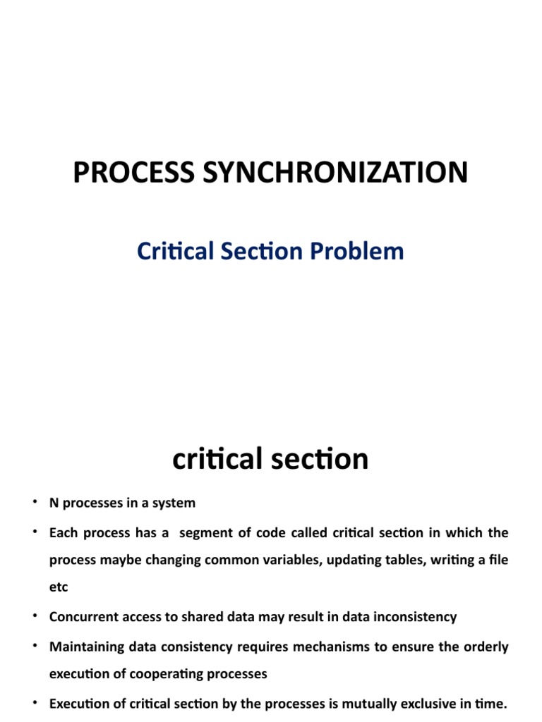 Process Synchronization Pdf Information Science Concurrency Computer Science