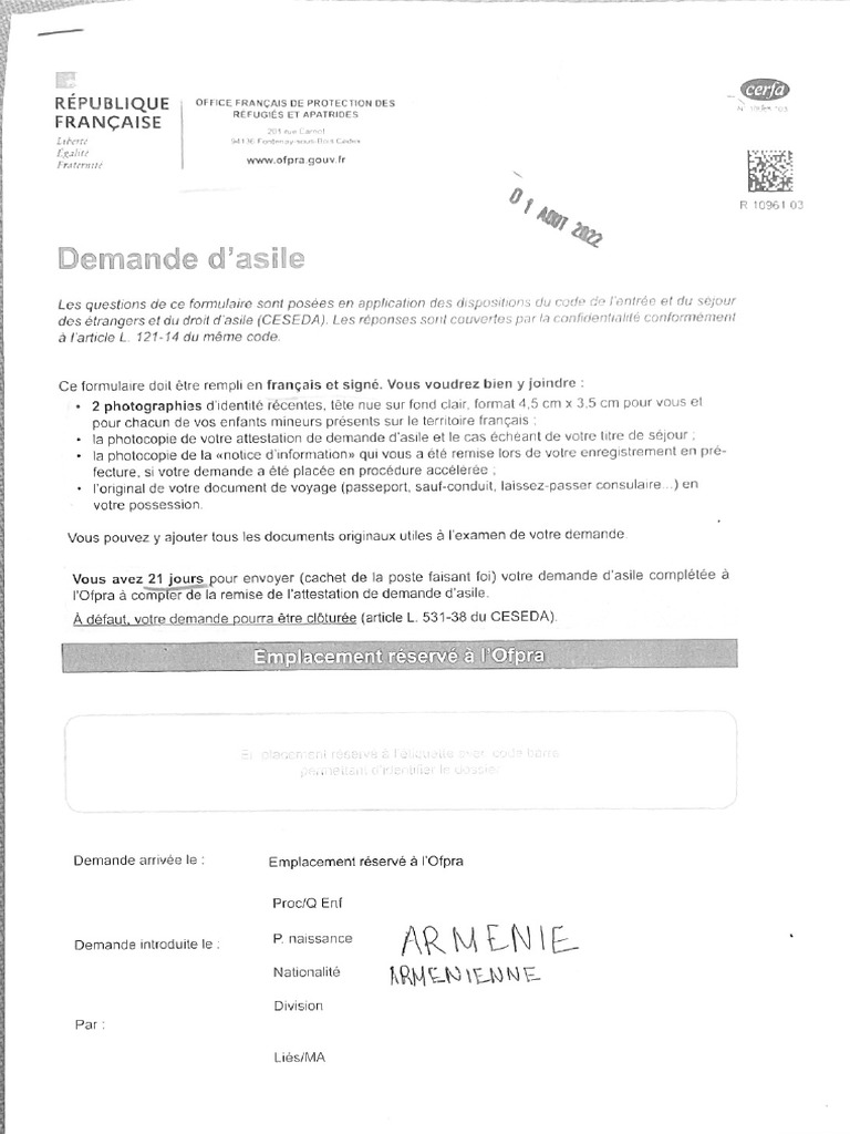 Demande D’asile _merged | PDF