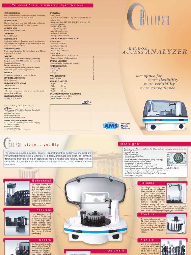 ELLIPSE - Brochure - ENG | PDF | Accuracy And Precision | Computing
