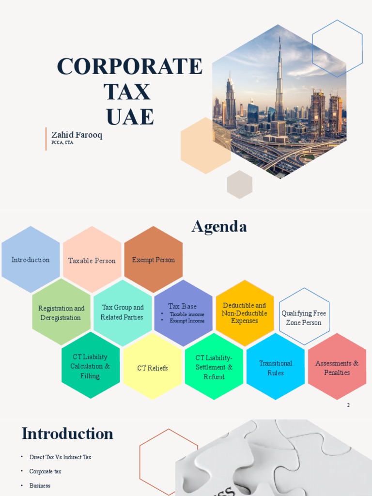 UAE Corporate Tax-Presentation | PDF | Taxes | Corporate Tax