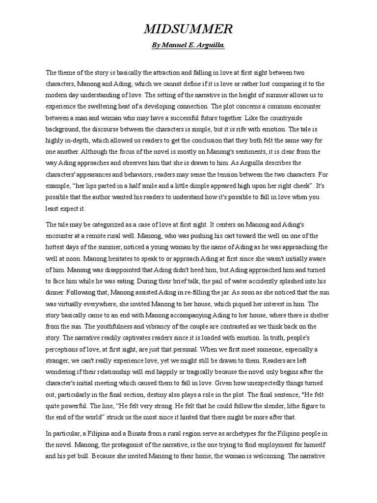 MIDSUMMER | PDF | Narrative | Love