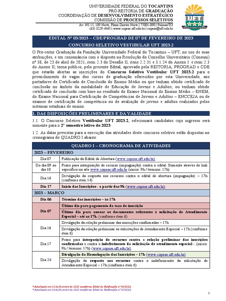 Edital 03 - 2023 - Abertura - Vest.2023.2 (Atualizado em 16 - 02 - 2023 ... Edital 03 - 2023 - Abertura - Vest.2023.2 (Atualizado em 16 - 02 - 2023 ...