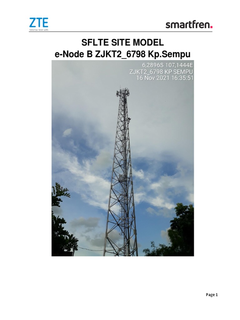 ZTE e Node B Site Model Guide | PDF | Screw | Electrical Connector