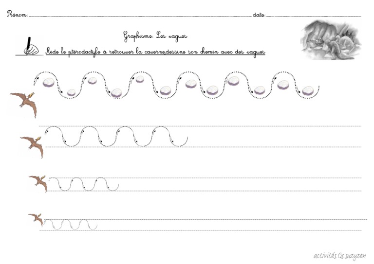 Graphisme Les Vagues Dino PDF | PDF