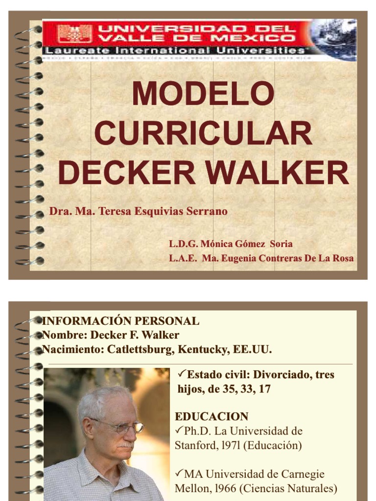 3.1.9. Modelo Curricular Decker Walker | PDF