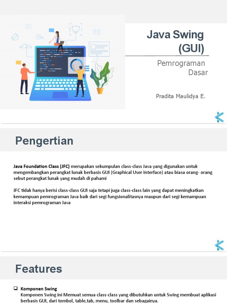 PD P3 (M.13) - Java Swing (GUI) | PDF