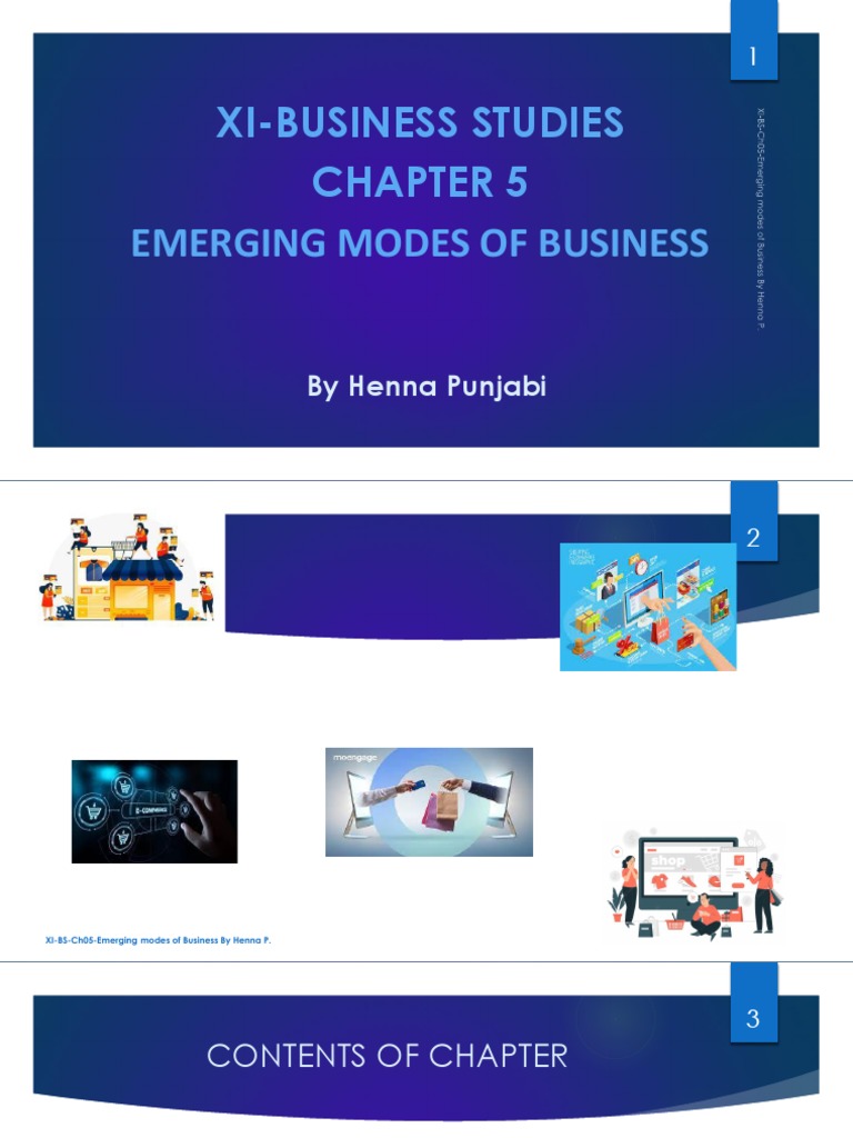 XI-BS-ch05-Emerging Modes of Bus PDF | PDF | Electronic Business | E Commerce