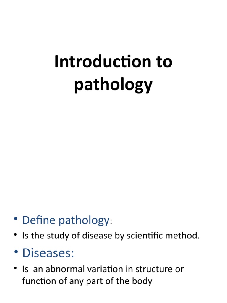Presentation 1 Pathology | PDF