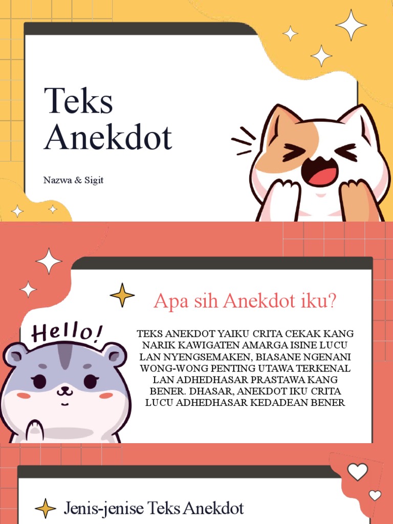 Jenis dan Ciri Teks Anekdot | PDF