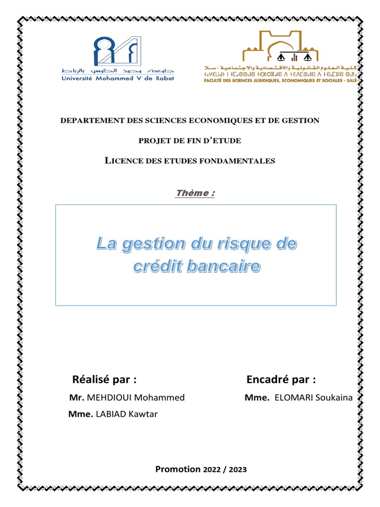 Nouveau Word Pfe | PDF | Crédit | Finance et gestion monétaire
