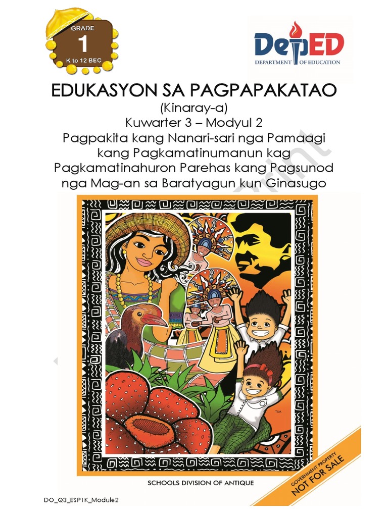 ESP1 Module 2 Q3 Pagpakita Kang Nanari Sari Nga Pamaagi Kang Pagkamatinumanun V2 | PDF