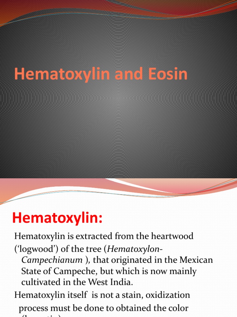 Hematoxylin and Eosin Staining Guide | PDF | Wellness | Science ...