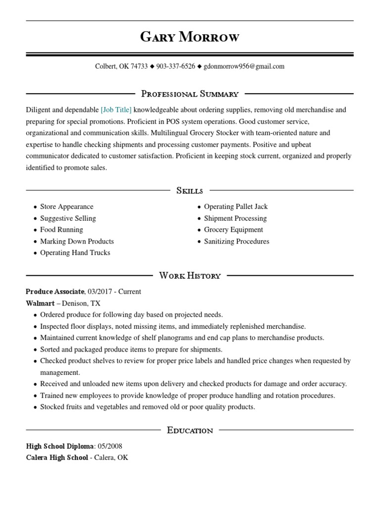 Gary Morrow Resume 2 | PDF