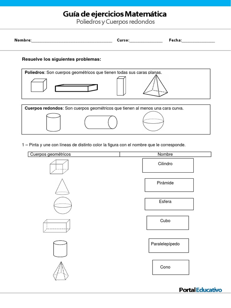 GP4 Poliedros Cuerpos Redondos | PDF
