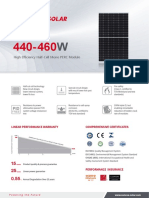 Waaree Data Sheet | PDF | Solar Cell | Solar Power