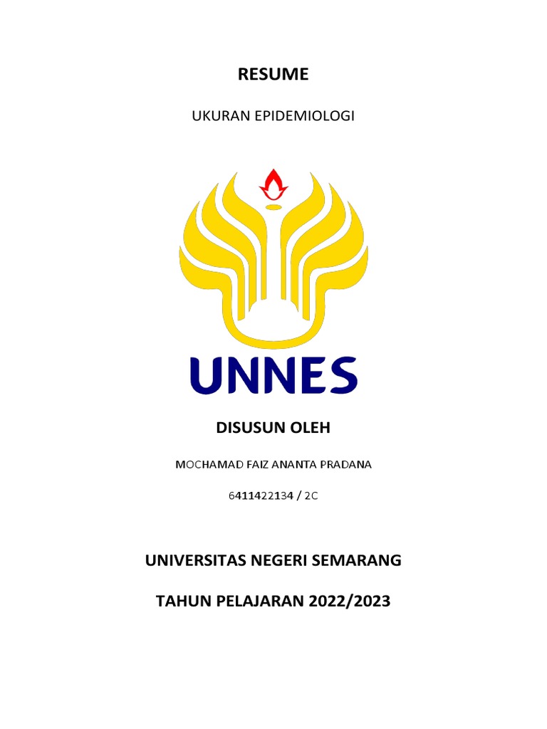 Mochamad Faiz Ananta Pradana - 2C - Resume Ukuran Epidemiologi PDF | PDF